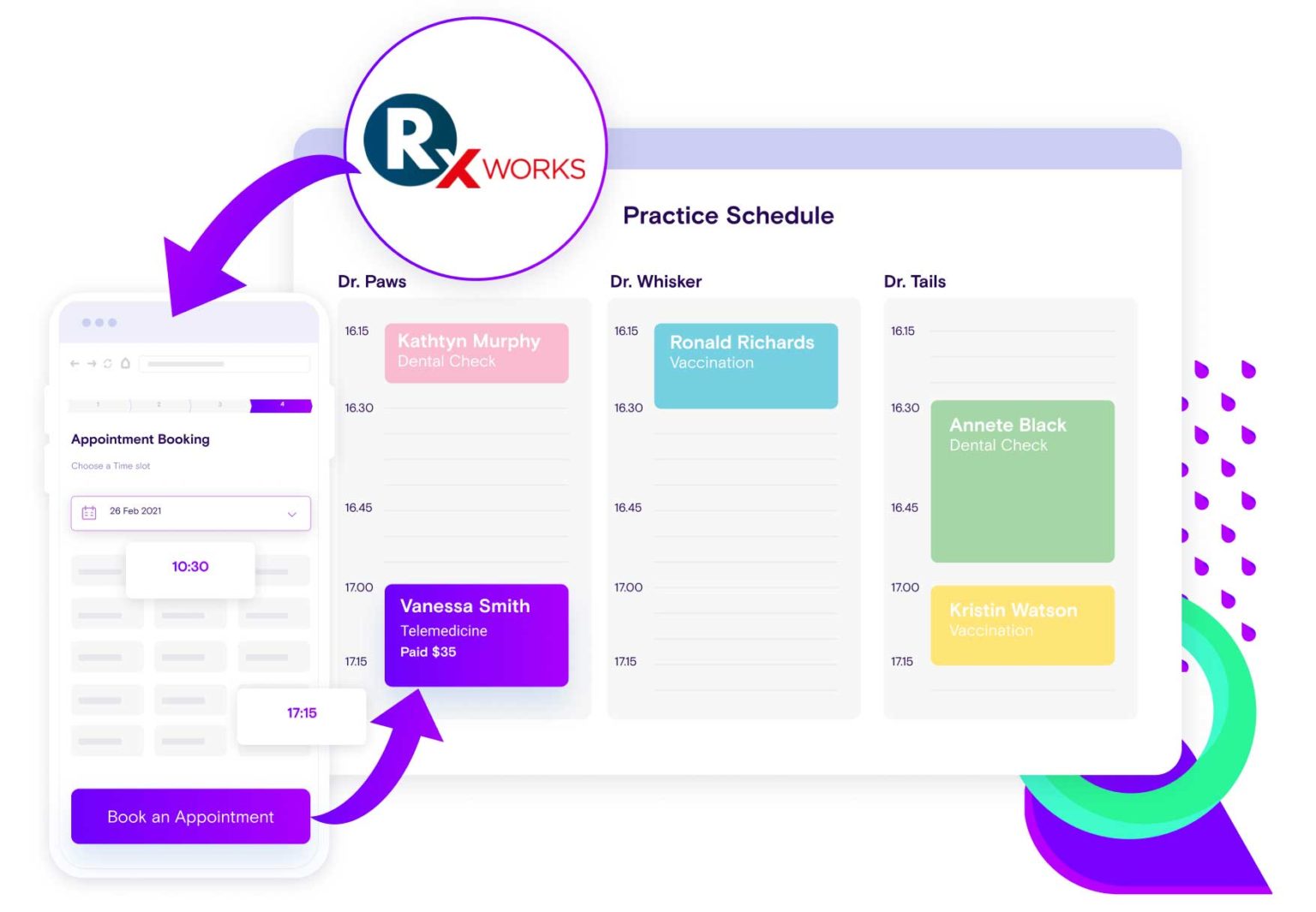 Online Appointment Scheduling & Telemedicine for RXWorks | Vetstoria