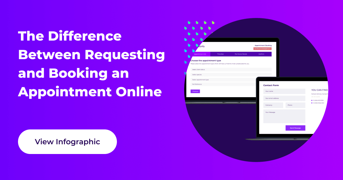 The Difference between Requesting and Booking an appointment online